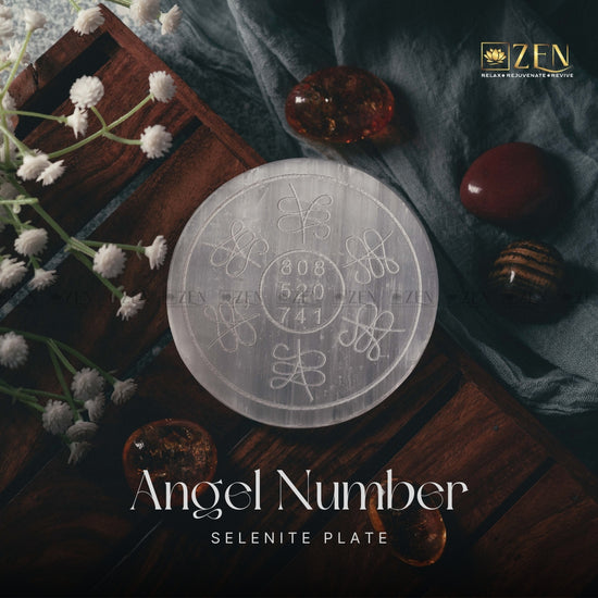 Selenite Plate - Angel Number To Attract Money | The Zen Crystals | The ...