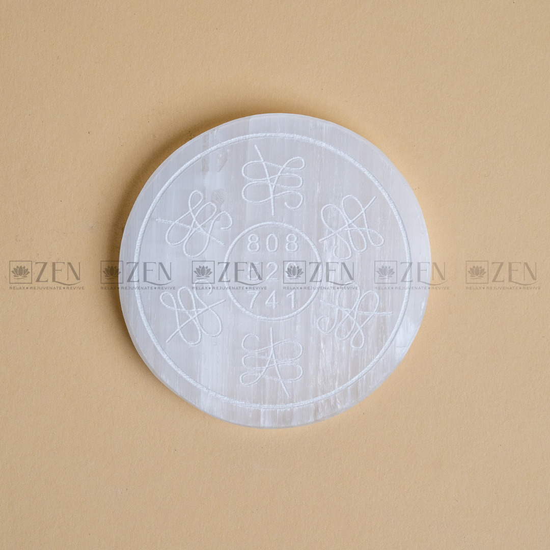 Selenite Plate - Angel Number To Attract Money | The Zen Crystals | The ...