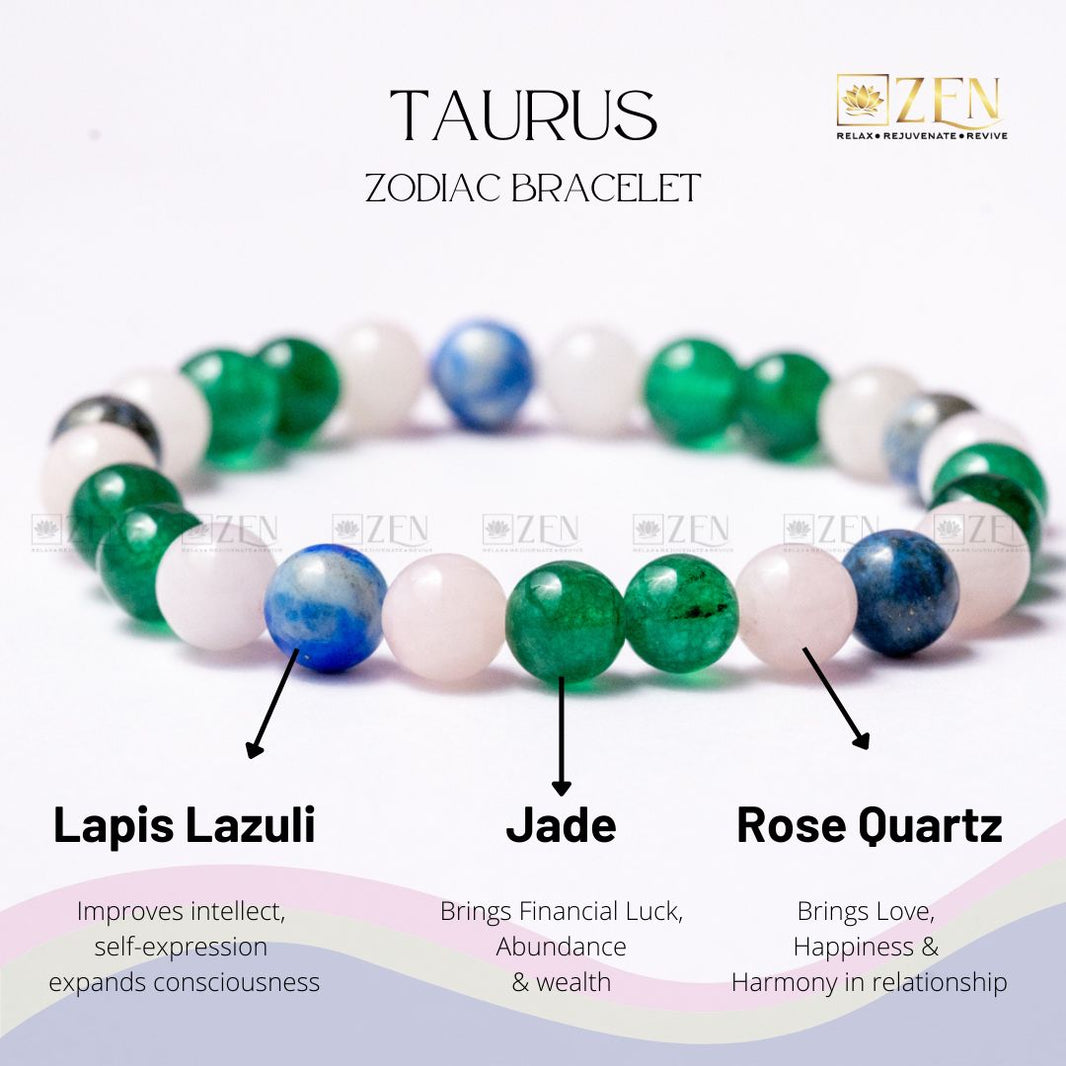 Zodiac Bracelets | Zodiac Birthstone Bracelets | The Zen Crystals